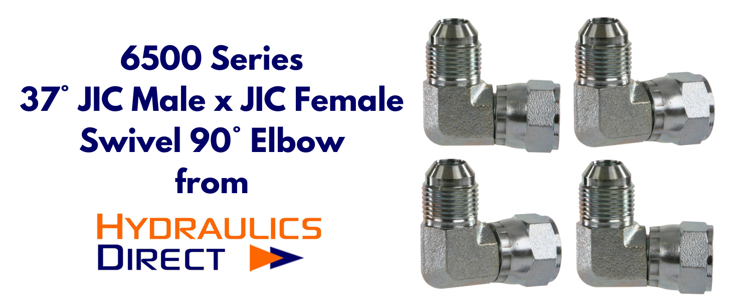 Amazon.com: HYDRAULICS DIRECT 6500-12-12 | 90° Elbow 3/4" JIC (1 1/16"-12 thread) Male x 3/4 ...