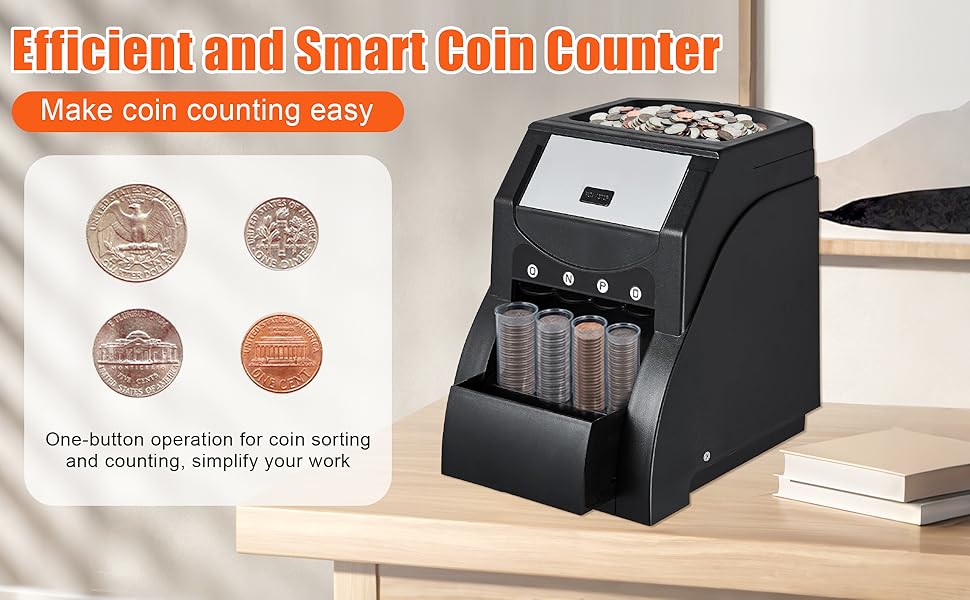 Amazon.com : USD Coin Sorter, Coin Sorter Machine for USD Coin, Sorts up to 230 Coins/min, Coin ...