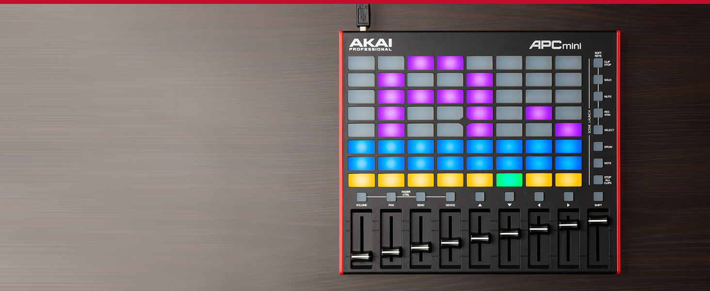 Akai Professional APC Mini MK2 - Controller MIDI Pad USB per il lancio di clip con Ableton Live ...