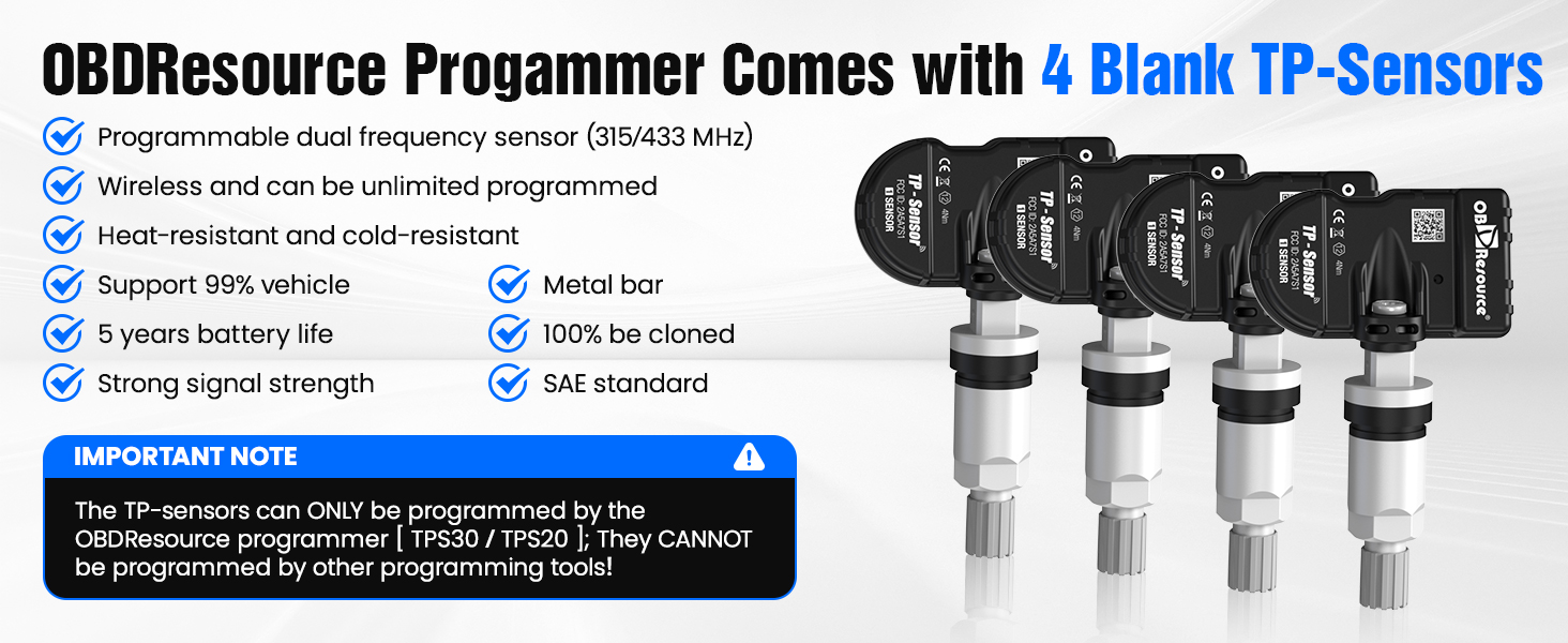 Amazon.com: OBDResource TPS30 TPMS Programming Tool TPMS Relearn Tool ...