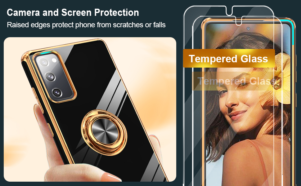 Amazon.com: LeYi for Galaxy S20-FE-5G Case: for Samsung S20FE/S 20FE Phone Case with Tempered ...