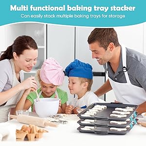 Amazon.com: Baking Sheet Stacker 16PCS, Space-Saving,Easy To Use Baking ...