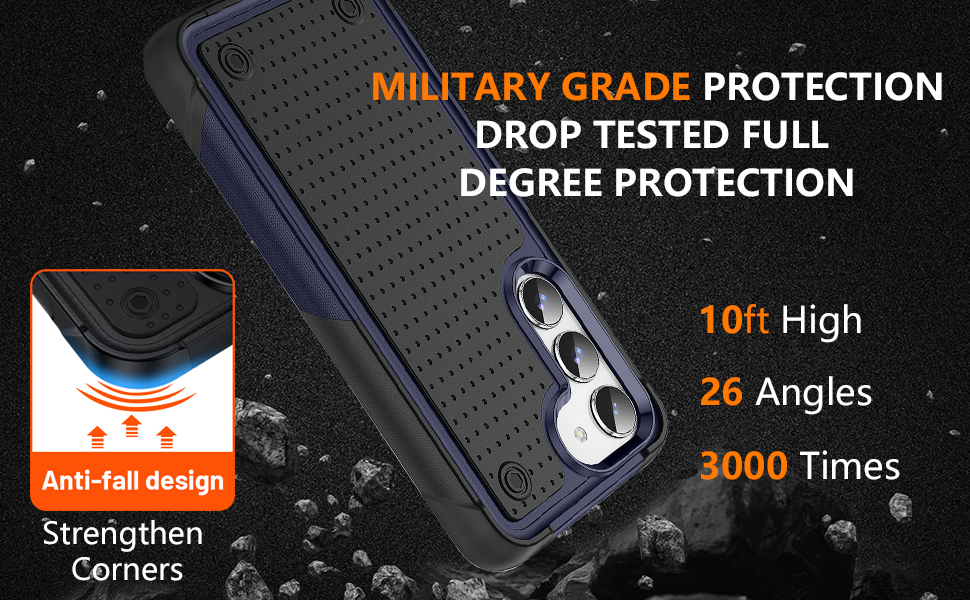 Amazon.com: TORRTOWAY Designed for Samsung Galaxy S23 Case 2 in 1 Gift Militay Grade Drop ...
