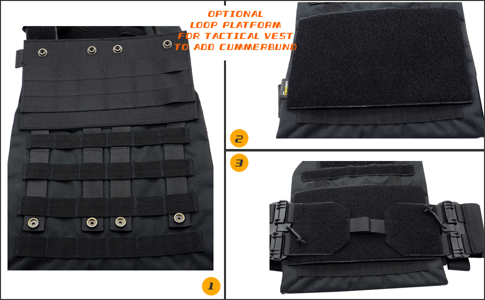 Amazon.com: ROCOTACTICAL MOLLE Hook and Loop Mounting Placard Platform, Tactical Style Flex Loop ...