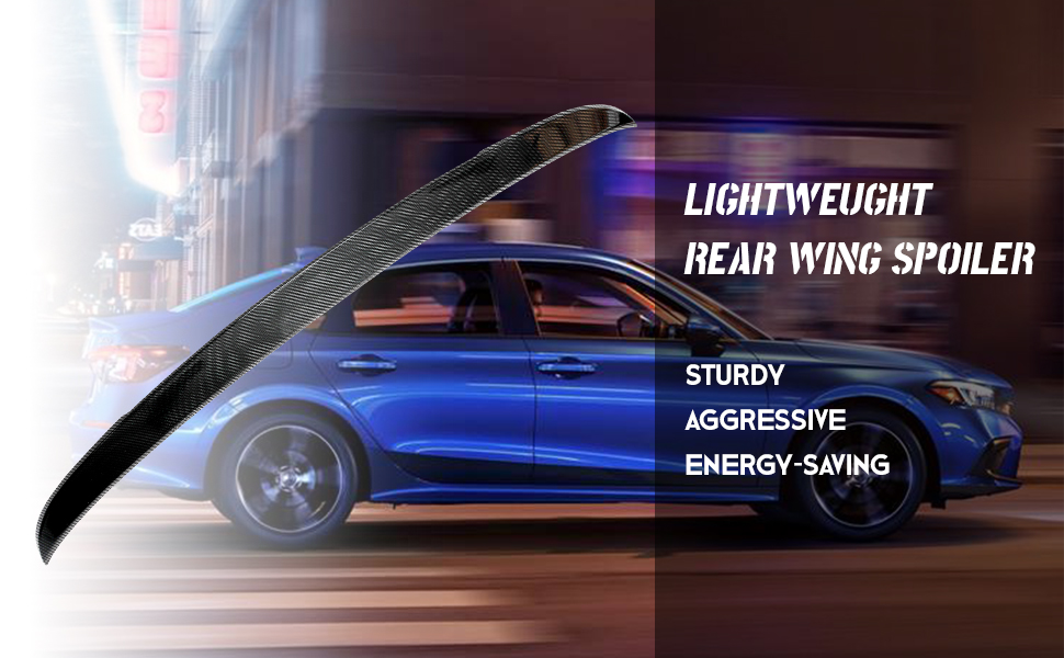 Amazon.com: Acmex Rear Spoiler Wing Compatible with 2022-2024 Civic 11th 4-Door Sedan Gen ...