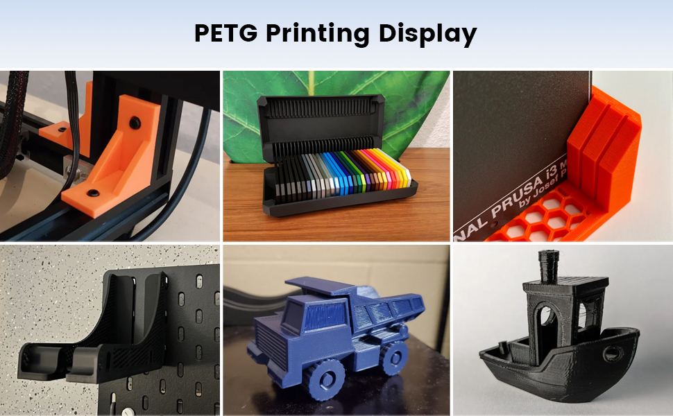 PEAKACE - Filamento PETG de 1,75 mm, filamento de impresora 3D, filamento de 1 kg (2.2 libras ...