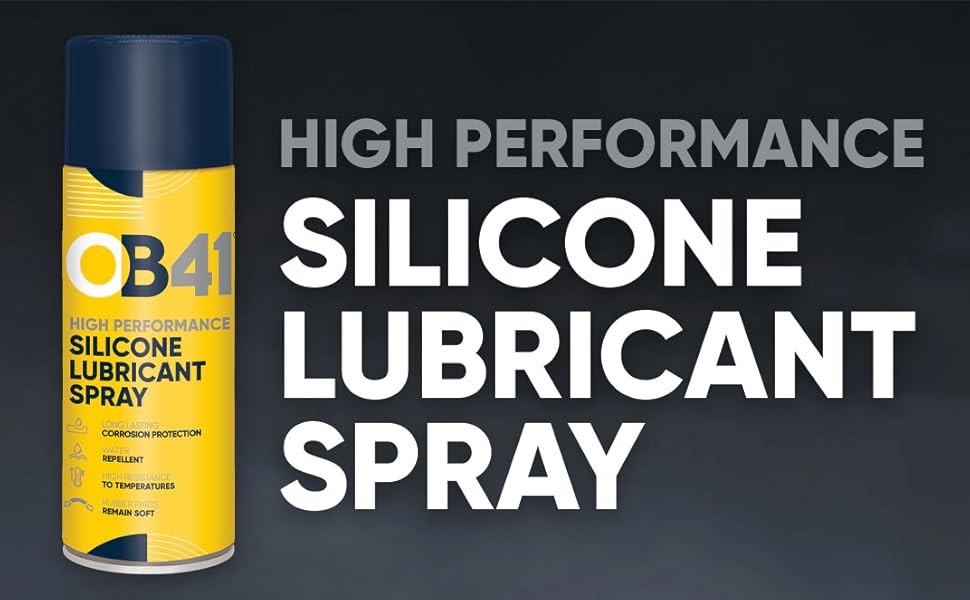OB41 High Performance Silicone Lubricant Spray - High Resistance to Temperatures - Water ...
