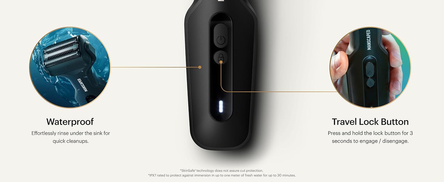 Amazon.com: MANSCAPED® The Chairman™ Plus Men’s Electric Foil Face Shaver - Two Interchangeable ...