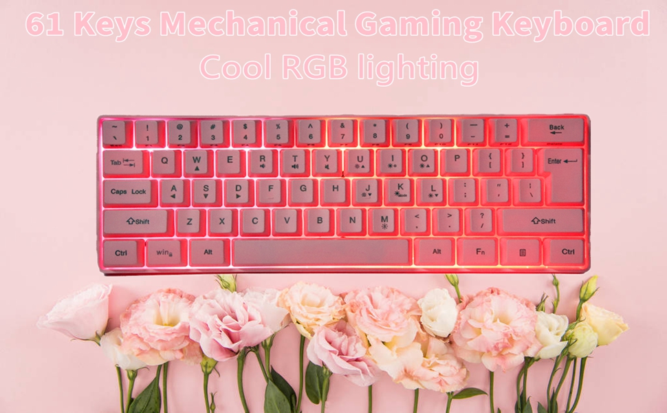 Amazon.com: GOWENIC V700 Wired Mechanical Illuminated Gaming Keyboard ...