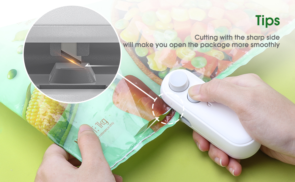 Amazon.com: NOVFIT Mini Bag Sealer 2 in 1 Sealing & Cutting, Portable Handheld Rechargeable ...