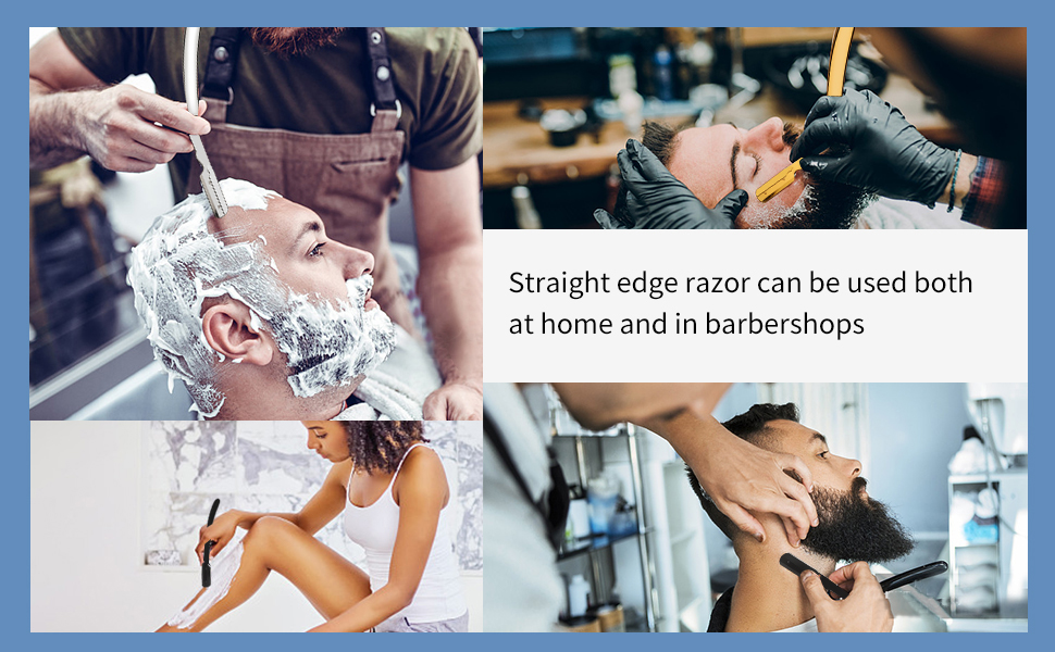 Amazon.com: Professional Barber Straight Edge Razor, Folding Men's ...