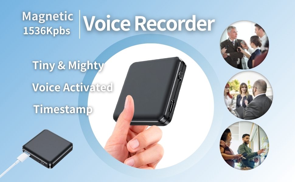 Amazon.com: 128G Magnetic Voice Recorder - 160 Hrs Battery Life, 1600 ...