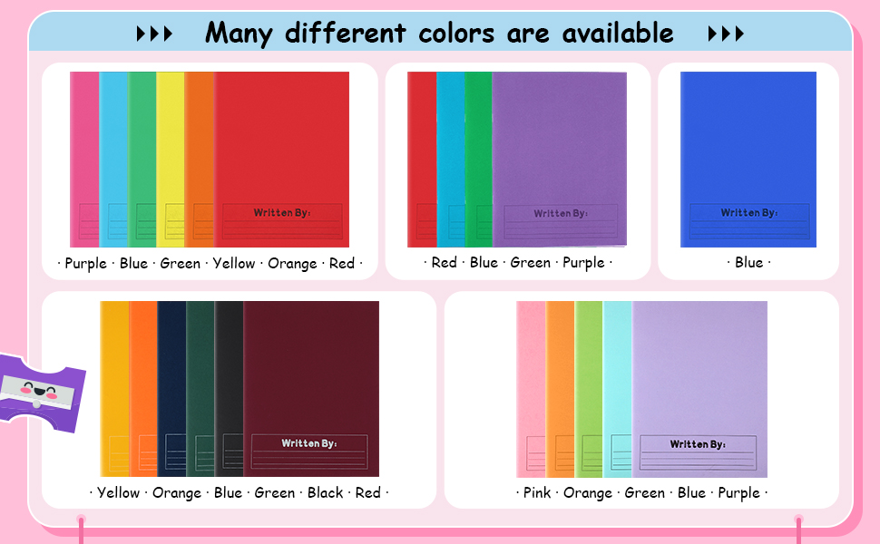 Amazon.com : Henoyso 6 Pcs Primary Composition Notebook K-2 9 3/4 x 7 1/2 Inch Primary Journal ...