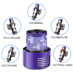 V10 Filters for Dyson -JORAIR Dyson V10 SV12 Replacement Filter for Dyson V10 Cyclone Series ...