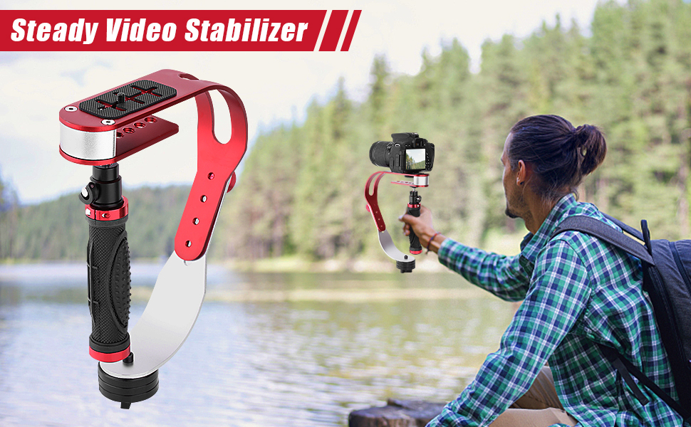 Amazon.com : Handheld Camera Stabilizer,Handheld Steadycam Video Gimbal ...