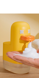 Amazon.com: AMYESE Kids Automatic Soap Dispenser - Cute Duck Touchless Foaming Hand Soap ...