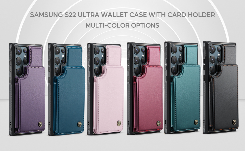 Amazon.com: Vinich for Samsung Galaxy S22 Ultra Wallet Case with Card Holder, RFID Blocking ...