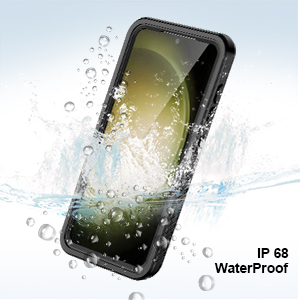 Amazon.com: Lanhiem for Samsung Galaxy S23 Case with Built-in Screen Protector, IP68 Waterproof ...