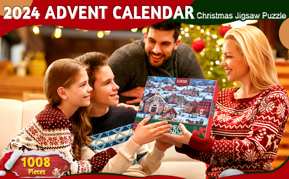 Amazon.com: Nativity Scene Jigsaw Puzzles Advent Calendar 2024 Christmas Gift, Christmas ...