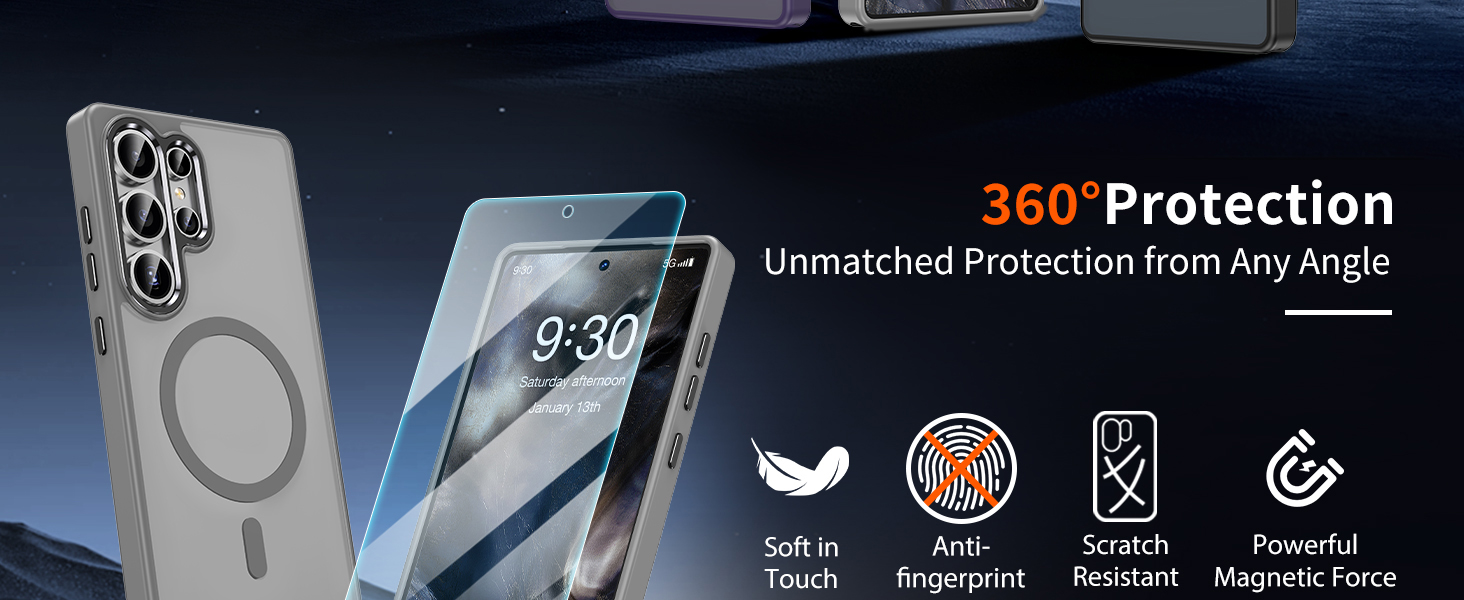 Amazon.com: MATEPROX Magnetic Compatible with Samsung Galaxy S25 Ultra Case, Stylish Slim ...