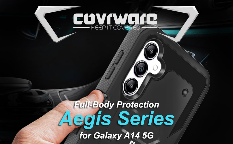 Amazon.com: COVRWARE Aegis Series Case for Samsung Galaxy A14 5G (2023) / A14, Full-Body Rugged ...