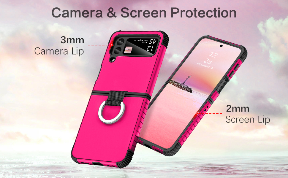 Amazon.com: BENTOBEN Samsung Galaxy Z Flip 3 Case, Z Flip 3 5G Case, Heavy Duty 2 in 1 Full Body ...