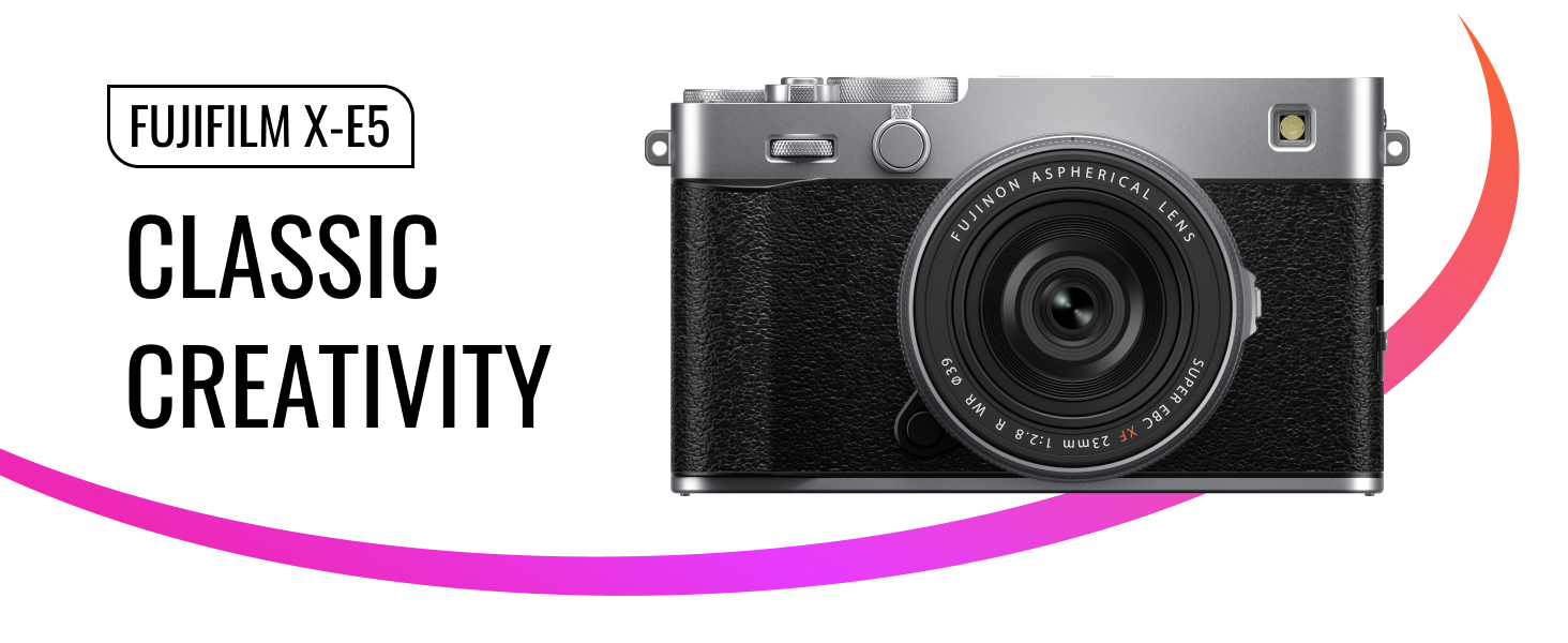 Amazon.com : FUJIFILM X-E5 Mirrorless Digital Camera XF23mmF2.8 Lens Kit - Silver : Electronics