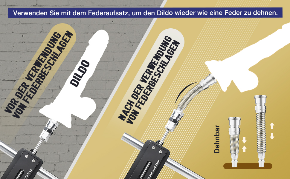 ANNGEOK Sex Maschine Fickmaschine Anhang für Premium Liebesmaschine Aufsatz,Liebesmaschine Dildo ...