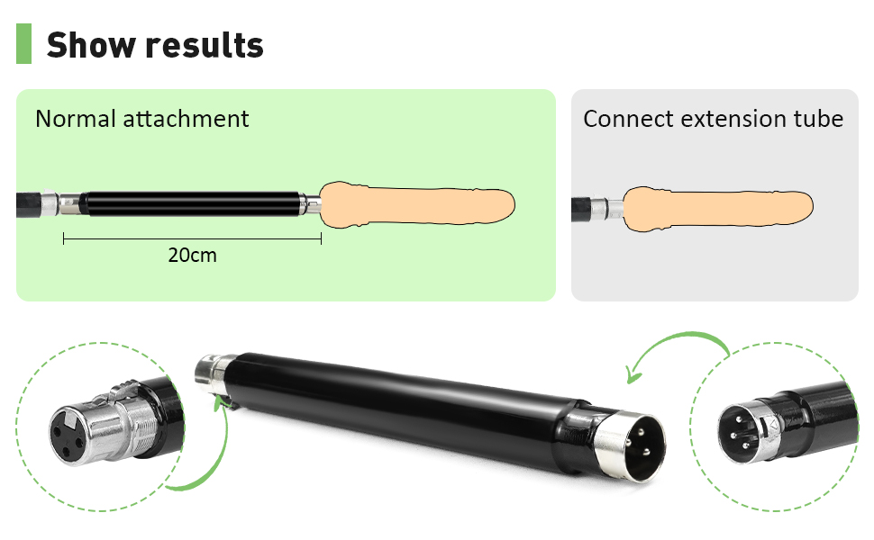 Amazon.com: Sex Machine Attachments Thrusting Dildo 3xlr Sex Machines Accessories 3 XLR ...