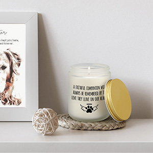 Amazon.com: Pet Memorial Gifts, Loss of Dog Sympathy Gift, Cat Memorial Candle, Pets Loss ...