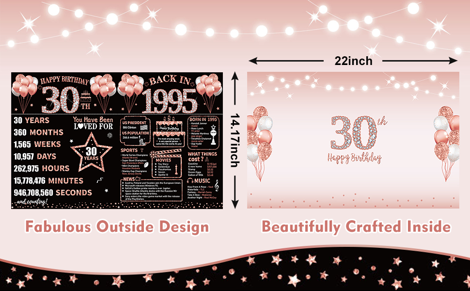 Amazon.com : Yatufom Large 30th Birthday Card with Envelope, Happy 30th Birthday Decorations for ...
