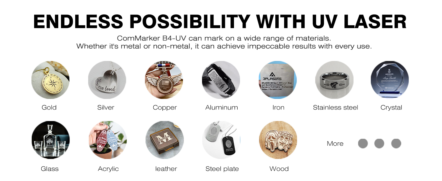 ComMarker Omni1 5W UV Laser Marking Machine with 2 Lenses, Compatible Lightburn and Rotary Air ...