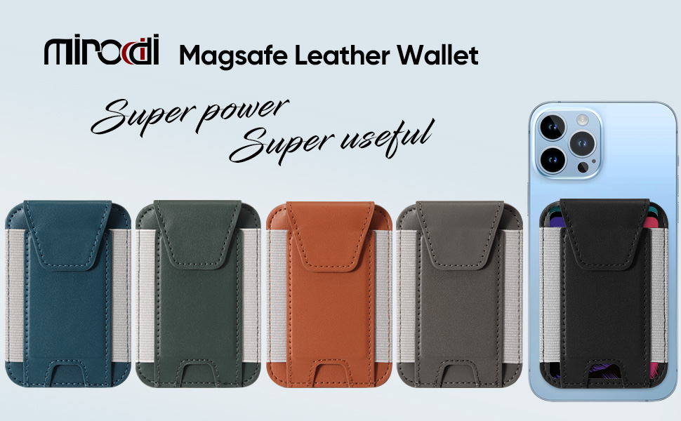 Amazon.com: Miroddi 2023 New Upgrade MagSafe Wallet with Privacy Flap Cover, Magnetic Wallet ...