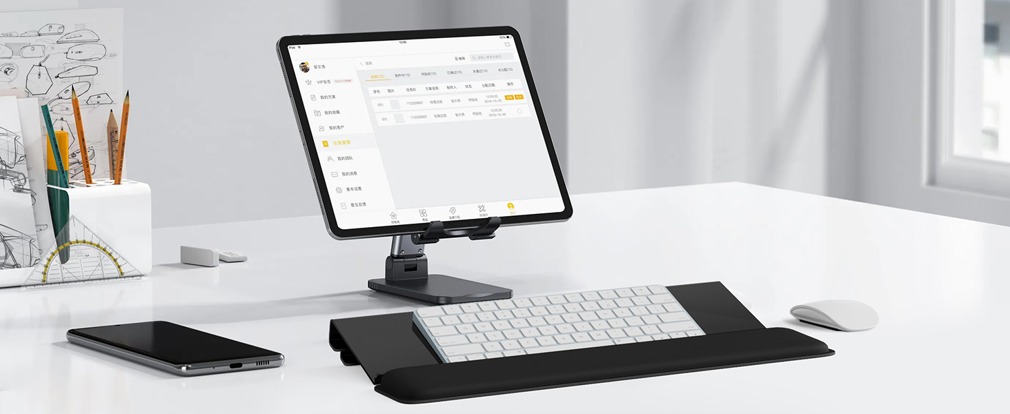 Amazon.com : Laborio Computer Keyboard Stand for Desktop, 2-Level ...