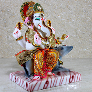 Buy ESPLANADE Resin Ganesha Ganesh Murti Idol Statue Sculpture - 11 ...