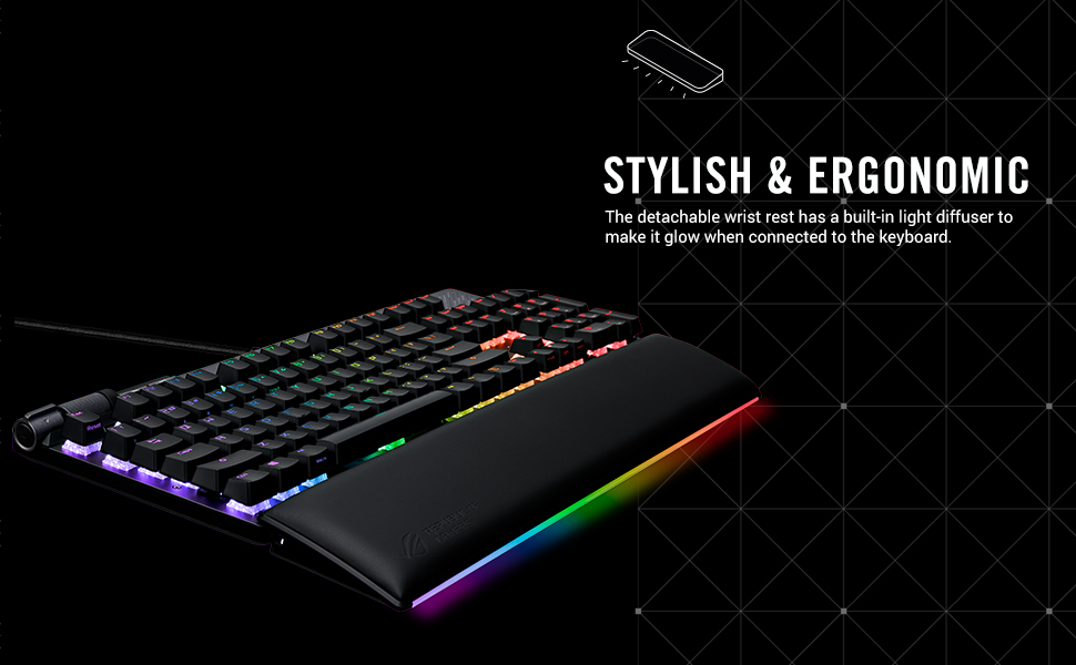Amazon.com: ASUS ROG Strix Flare II Animate 100% RGB Gaming Keyboard ...