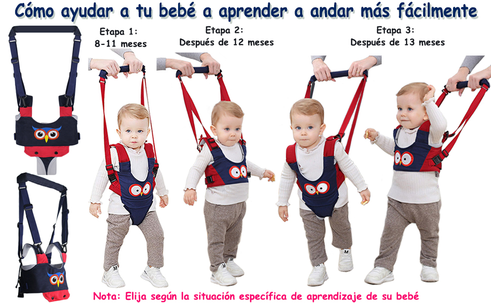 Arnés para Caminar + 1Pcs Protector de Cabeza + 4Pcs Rodilleras ...