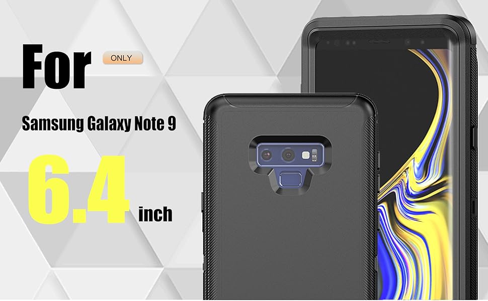 AYMECL for Note 9 Case,[Military Grade] 3 in 1 Heavy Duty Full Body Shockproof Protection Phone ...