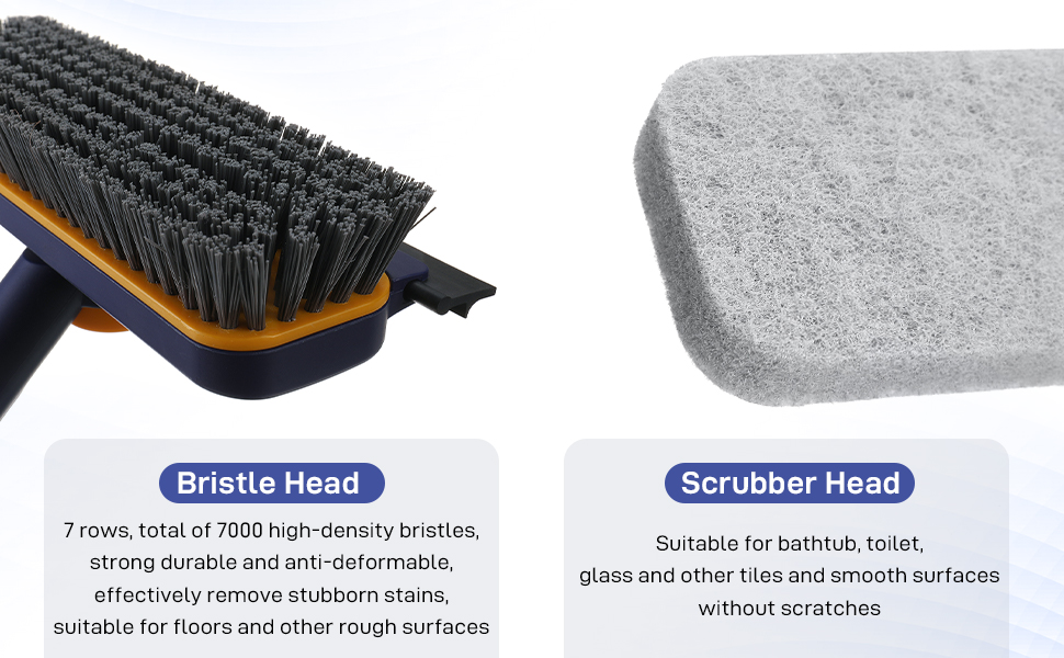 Amazon.com: Floor Scrubber 3 in 1, Floor Scrub Brush with Long Handle ...