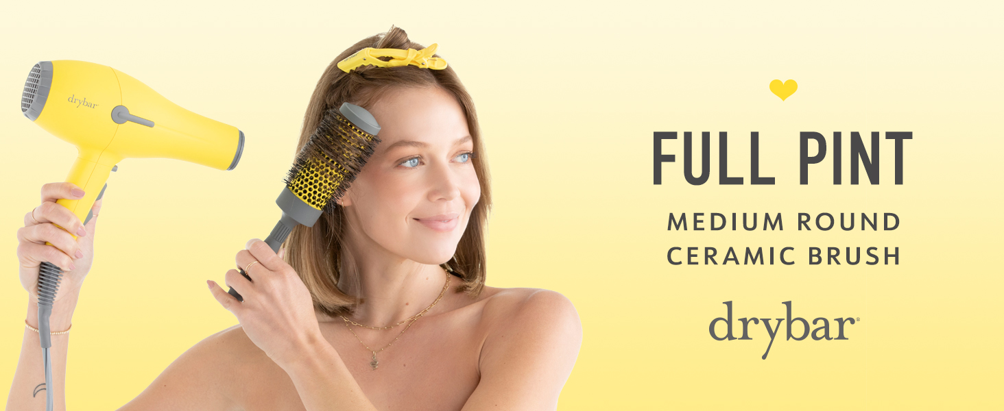 Drybar Ceramic Round Hair Brushes - The Pint range | Ionic technology, ergonomic & lightweight ...