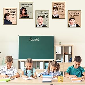 Amazon.com: Women History Month Posters Prints,6 Pcs Inspirational ...