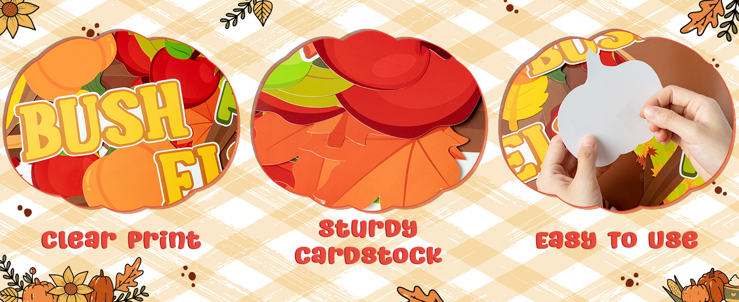 Amazon.com: BeYumi Fall Harvest Bulletin Board - 88Pcs Fall Bushels of ...