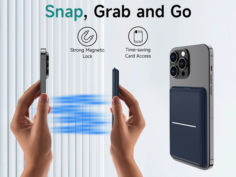 Amazon.com: Asstar Magnetic Wallet Compatible with MagSafe Wallet, Adjustable Wallet Stand for ...