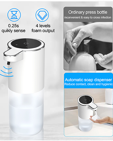 Amazon.com: Josnown Automatic Liquid Soap Dispenser, 13.5oz/400ML Wall Mount Soap Dispenser ...