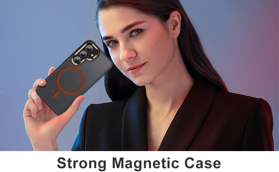Amazon.com: MALEWOLF Magnetic Designed for Samsung Galaxy S24 Case 6.2" Compatible with MagSafe ...