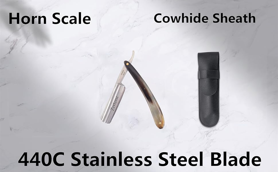 Amazon.com: Zertone High-end Straight Razor with Horn Scale - Straight ...