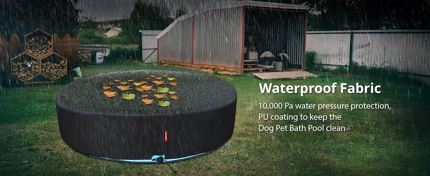 Amazon.com : QH.HOME[2025 Upgraded Windproof] 77 79 80 inch Kiddie Pool Cover Round, Collapsible ...