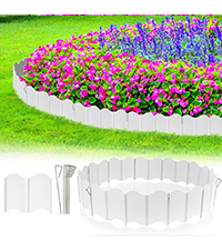 Amazon.com : HIKUIBU Garden Edging Border No Dig, 8PCS Garden Landscape Edging Borders, 5.3ft ...