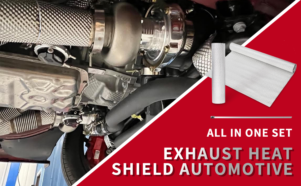 Amazon.com: Exhaust Heat Shield Automotive 16" x 78.7", Embossed ...