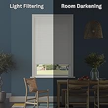 Amazon.com: Lumino 2" Cordless Faux Wood Blinds – 50.5 W x 60 L - White ...